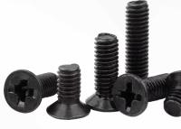 China Black M6 M8 M12 Carbon steel Flat & CSK Head Machine Metal Screw Class4. 8 Grade 4.8 Round head for sale