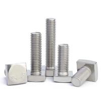 China 18-8 A2 A4 SS316 SS304 SS316L Stainless Steel Inox Square Hammer Head T Metal Bolt GB 37 for sale