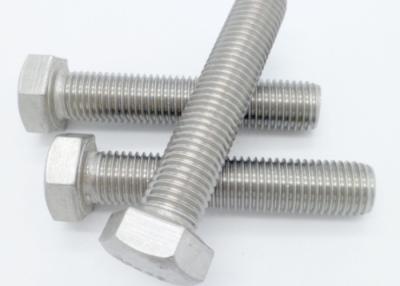 China Stainless Steel 2205 2507 904L Hex metal Bolts for Marine and Chemical Use 1/2”-13 and Brushed Finish for sale