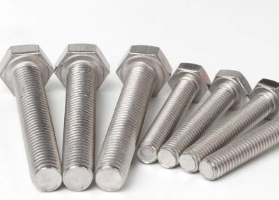 China Stainless Steel 316L Hex metal Bolts 5/16”-18 and Passivated Finish for Corrosive Environments for sale