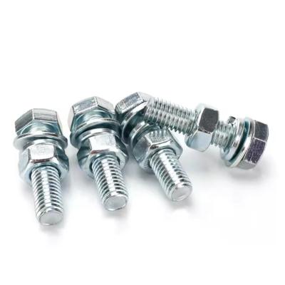China M24 M40 Super Duplex Stainless Steel Heavy Duty Hex Head Bolt And Nut Washer  2507 2205 2507 904L for sale