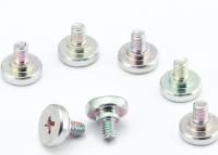China Zinc Plated White Carbon Steel Shoulder Metal Bolts Phillips Slotted Blue Bolts In 1/2 1/8 1 for sale