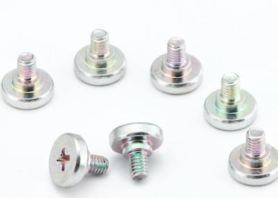 China Zinc Plated White Carbon Steel Shoulder Metal Bolts Phillips Slotted Blue Bolts In 1/2 1/8 1 for sale