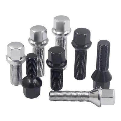 China Carbon Steel Iron Black Oxide Wheel Lug Metal Hug Bolts ASTM A325 A307 GR2 GR5 ASTM 193 B7 for sale