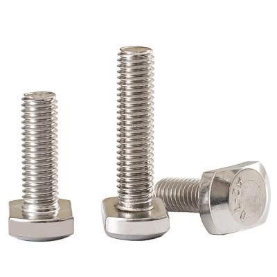 China M8 M6 T Head Track Metal 304 410 Stainless Steel Bolt Plain for Aluminum Profile for sale