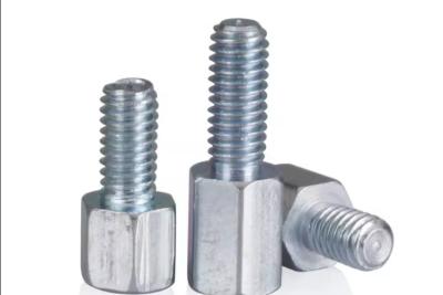 China M4 M6 Galvanized Male And Female Hex Head Standoff Carbon Steel Coated blur zinc standoff for sale