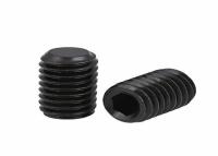 China Carbon Steel Zinc Plated  Black GR2 GR5 Hex Socket Flat Coine Cup Dog Ball Point Set Screw DIN913 for sale