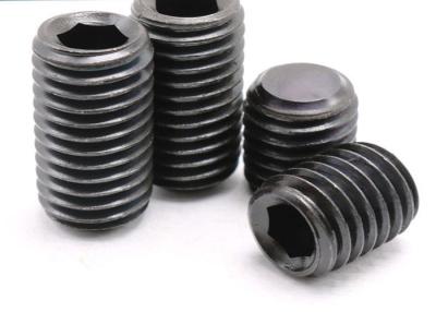 China Carbon Steel Grade Flat Coine Cup Dog Ball Point Grub Screw ZP GAL  DIN916 for sale