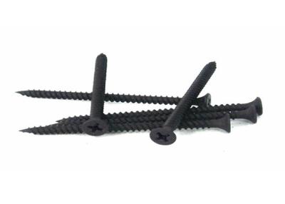China 2mm 3mm Carbon Steel 4.8  Black Oxide Cross Recessed Countersunk CSK Wood Tapping Screw DIN7997 For Furniture for sale