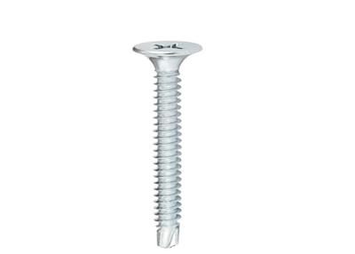 China Class 4.8 8.8 10.9 12.9 Blue Zinc PlatedCross Recessed Countersunk Head Drilling Screws for sale