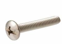 China M4 M6  Steel SS304 Slotted Phillips Drive Cross Recessed Truss Head Machine Screw for sale