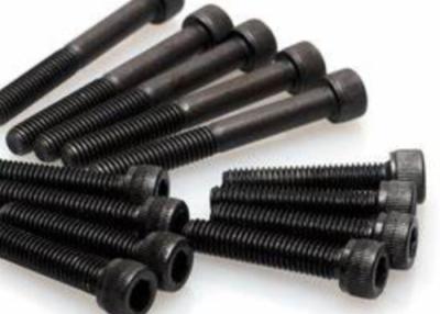China Black Zinc Plated Galvanized Carbon Steel Full Threaded Hexagon Socket Cap Head Screw With Knurled DIN912 for sale