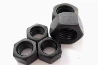 China M4 M16 Carbon steel  Hexagon Nuts Class4.8 Grade 8.8 Metal nuts with Black plating for sale