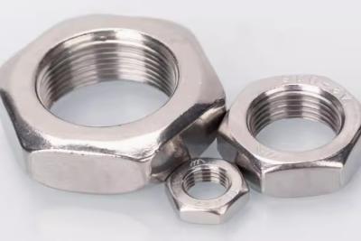 China M5 M6  Stainless steel Hexagon Flange Nuts SS304 SS316 A2 A4-81 Hex Thin Nuts for sale