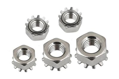 China M10 M16  Stainless steel K Nut SUS304 SUS316 A2-70 A4 Plain finish Customized Kep nuts for sale