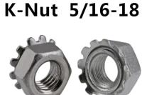 China 5/8 5/16-18 Stainless steel K Nut SS304 SS316 A2 A4-81 Kep nuts Customized Size Plain surface for sale