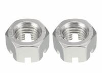 China M10 M14 Stainless Steel Metal Slotted Castle Nut SS304 SS316 A2-70 A4 Sliver Color for sale
