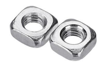 China Square Nut Stainless Steel A286 A2 A4 SS304 SS316 SUS304 SUS316 Plain Polished DIN557 for sale