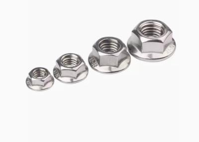 China M8 M10 M20 Hex Hexagon Flange Nut Carbon Steel Zinc Plated Zn Serrated  DIN6923 for sale