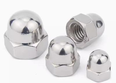 China M10 M12 18-8 Stainless Steel Hexagon Hex Domed Cap Nut Acron Nut SS304 316 DIN1587 for sale