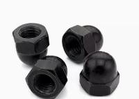 China M5 M6 B7 Carbon Steel Hexagon Hex Domed Cap Nut Black oxide Cadmium Plated DIN1587 for sale