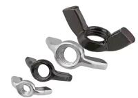 China M5 M6 M8 8.8 Carbon Steel Black Zinc Plated Wing Nut DIN314 for sale