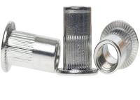 China M8 M10 M12 Super Duplex Stainless steel  2205 2507 904L Knurled Flat Head Rivet Nut for sale