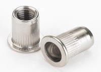 China M6 M8 Steel Iron Knurled Body Open End Reduced Flat Small Head Rivet Nut for sale