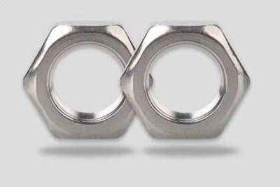 China M20 M22 Stainless Steel Hex Metal Nut HEXAGON THIN Metal NUT Full Thread DIN931 DIN933 SS304 SS316 for sale