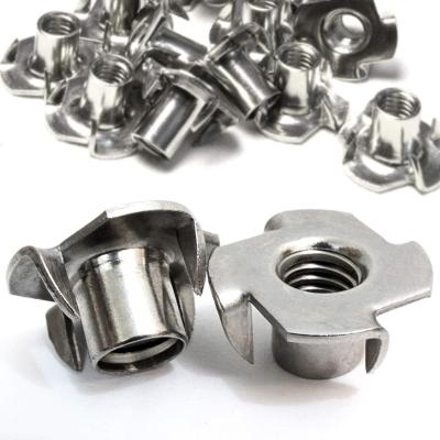 China DIN Standard M5 M64 A2 A4 Claw 4 Prong Furniture Tee Metal Nut Stainless Steel Ss304 316 316l Metric Measurement System for sale