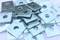 China M10 M16  Carbon  steel Square wahser Blue silver finishing Customized black washer for sale