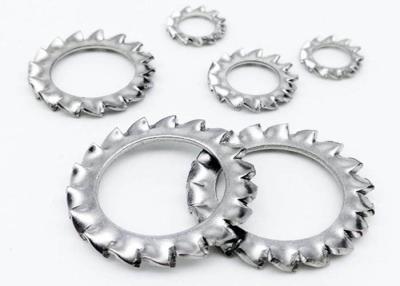 China 304 316 316L Stainless Steel Plain Finish Serrated Lock Washer With External Teeth DIN6798 for sale