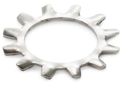 China 5mm Stainless Steel SUS AISI 316 316L  Plain Finish Serrated Lock Washer With External Teeth for sale