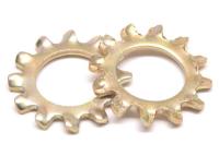 China Brass Bronze Copper Alloy H59 H62 Nickel Tin Plated Serrated Lock Washer With External Teeth for sale