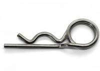 China Stainless Steel ANSI AISI 304 316 Plain R Type Spring Cotter Lock Pin DIN11024 for sale