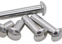 China 7/8 7/16 1/2 Stainless Steel solid rivet SUS 304 SUS 316 A2 A4-80 Round head rivet plain finish for sale