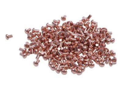 China Carbon Steel round head solid rivet 7/16 1/2 Customized brass finishing solid rivet for sale