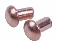 China Brass Copper Round head solid rivet M5 M6 M8 Customized Yellow Gold solid rivets for sale