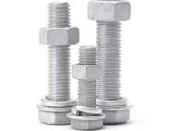 China M3 M4 steel hex metal Bolt with nut washer assortment zinc plated silver back color for sale