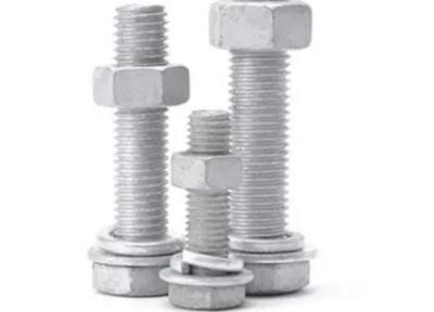 China M3 M4 steel hex metal Bolt with nut washer assortment zinc plated silver back color for sale