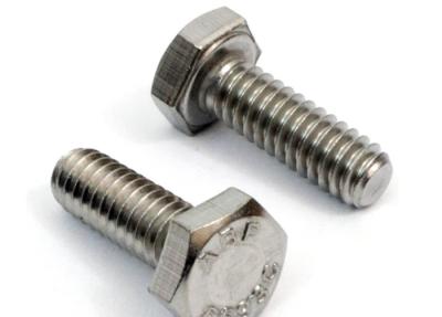 China M5 M6 Stainless steel metal hex Bolt SUS304 SUS316 A2-70 A4 Plain polish surface for sale