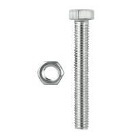 China 5/8 7/8 1/2 Stainless steel metal hex Bolt SUS304 SUS316 A2-70 A4 Plain polish surface for sale