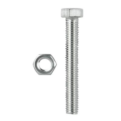 China 5/8 7/8 1/2 Stainless steel metal hex Bolt SUS304 SUS316 A2-70 A4 Plain polish surface for sale