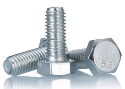 China Galvanized plated metal bolt carbon steel grade 8.8 10.9 hexagonal design for torque transmission and multi angle assembly for sale