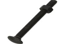 China M12 Aluminum 6061 6063  7075-T6 METAL BOLT Carriage Bolt Hard Anodized Black for sale