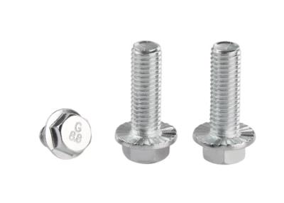 China M6 Galvanized Steel B7M METAL BOLT Hexagon Head Flange Bolt DIN6921 for sale