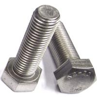 China 1/2 3/8 M6 Stainless steel heavy hex metal bolt SUS304 Plain polish surface DIN 933 for sale