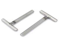 China M4  M6  Clamp T Slot Columnar Head Full Threaded Metal T Bolt silver natural color for sale