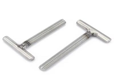 China M4  M6  Clamp T Slot Columnar Head Full Threaded Metal T Bolt silver natural color for sale