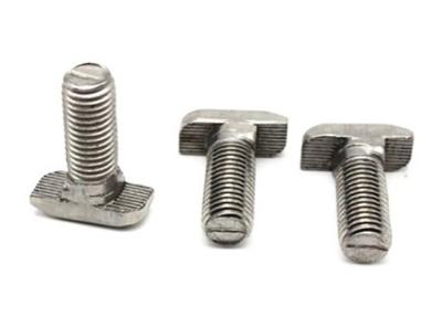 China M36  M42 Stainless Steel Passivation Polished Square Neck T Head Metal Bolt DIN186 for sale